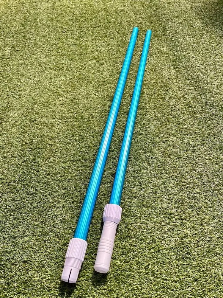 Телескопическая штанга с резьбой, 2х240см, цвет серебристый, арт. Sun24013