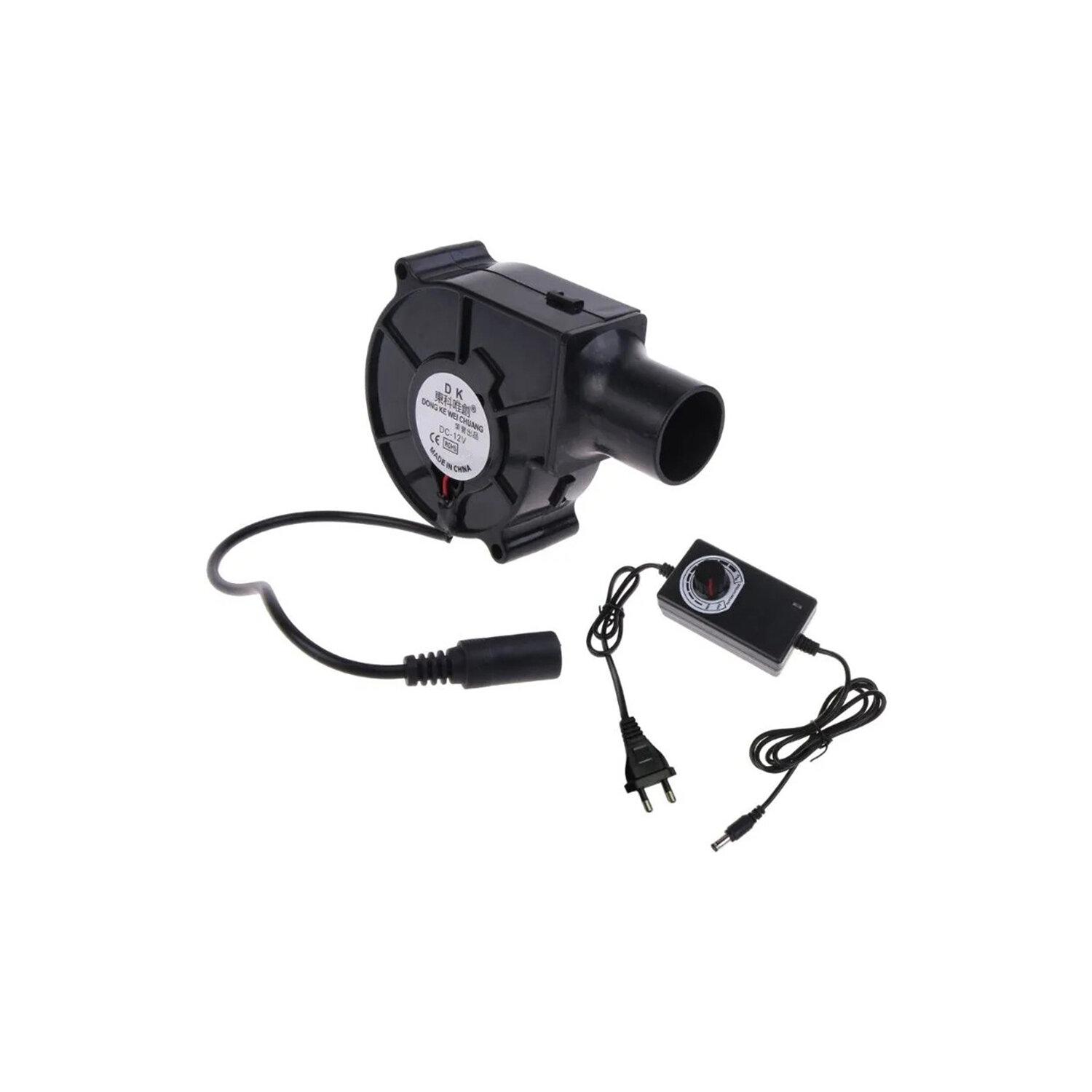 Переносной наружный вентилятор для барбекю Турбо вентилятор с круглым шлангом с регулятором скорости 220V EU