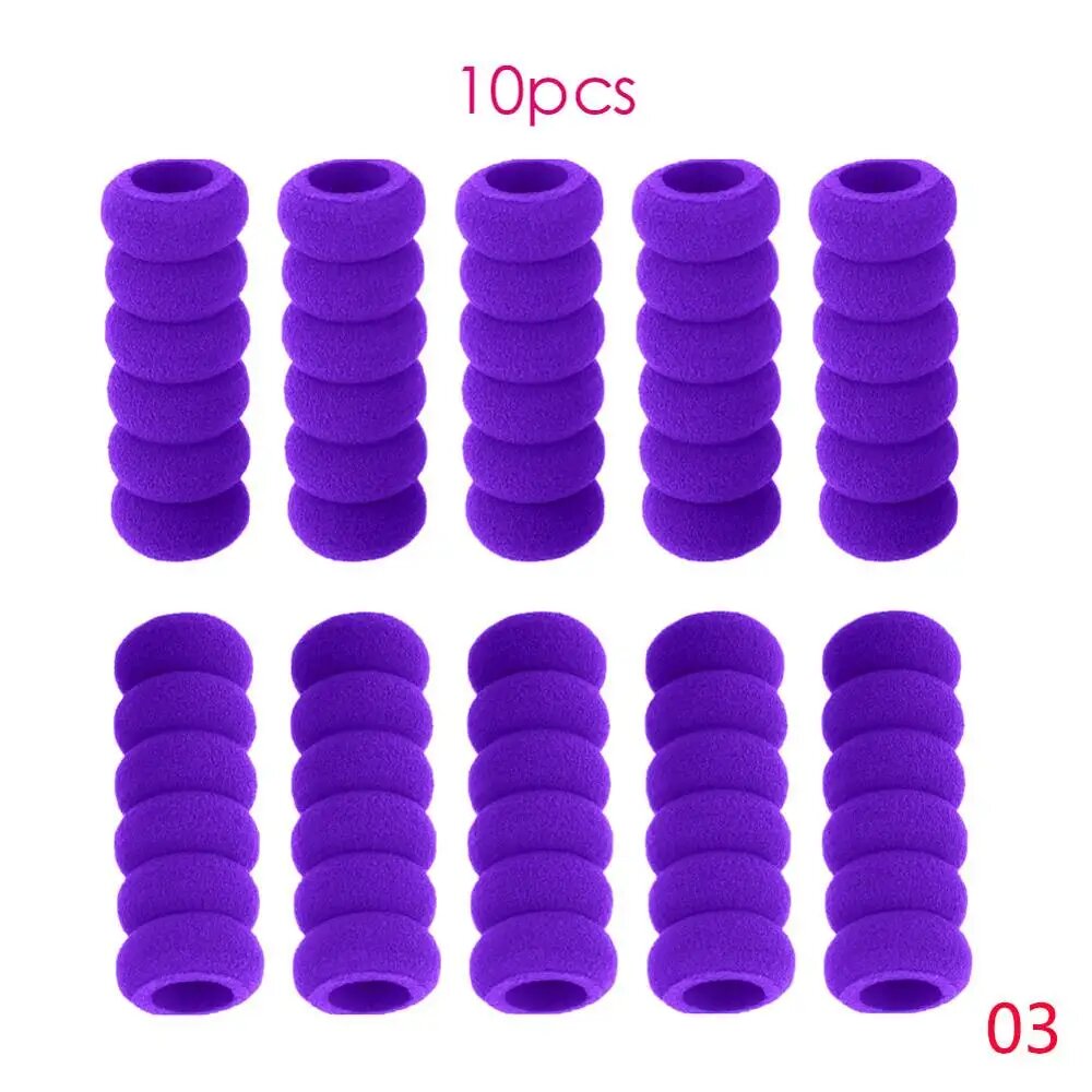 Набор из 10 чехлов для ручек с алмазной вышивкой Фиолетовый, фиолетовый