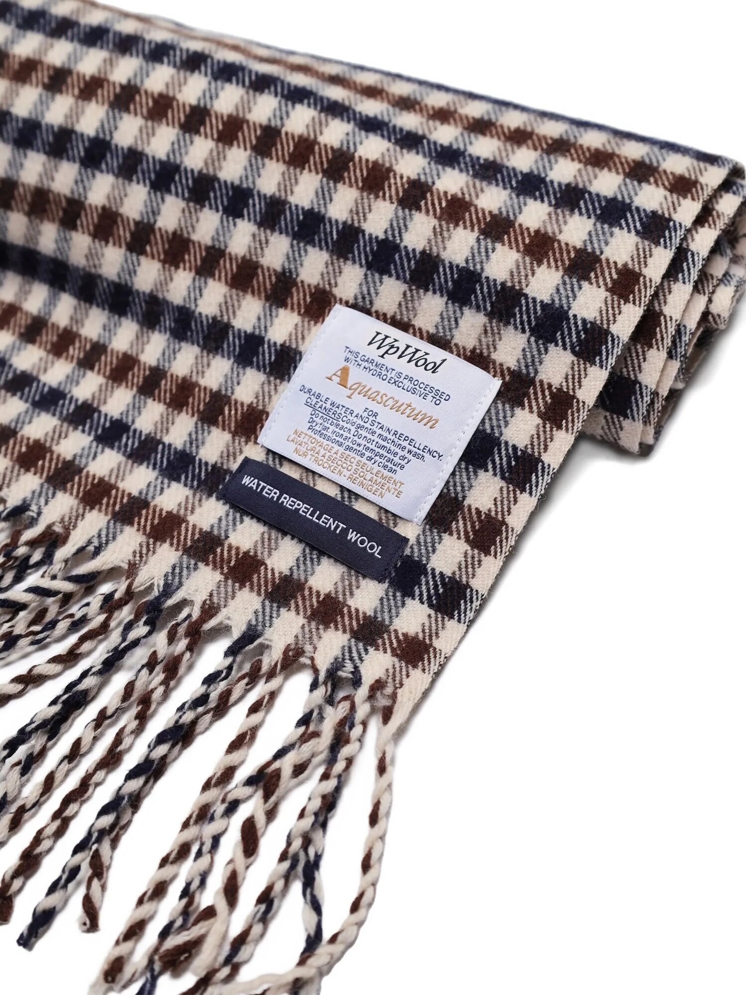 Шарф Aquascutum Checked fringed scarf для девочек — фото 1