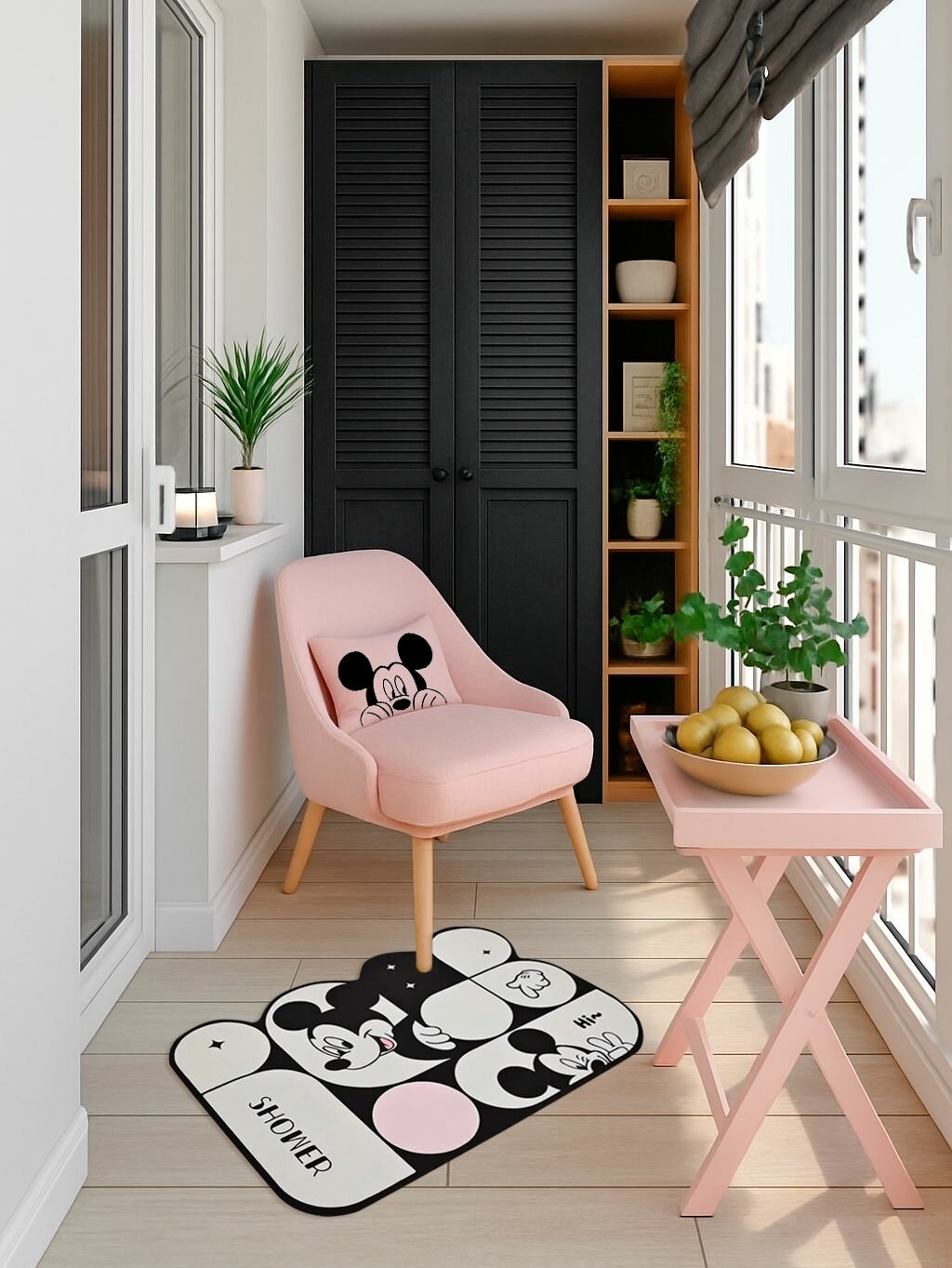 Универсальный коврик для дома микки маус, нежный, супервпитывающий, противоскользящий 70*45