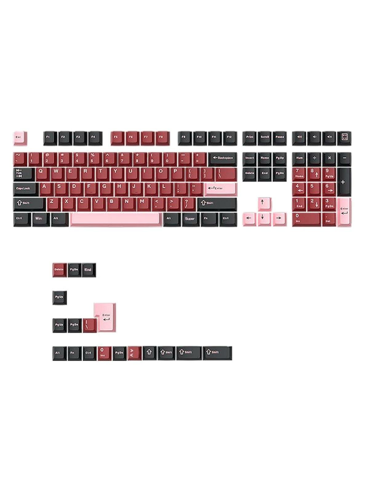 PBT Double Shot Molded Keycaps for Mechanical Keyboards 126Keys Macaron Keycap Set