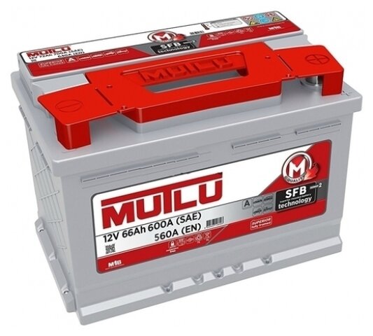 Аккумулятор MUTLU SFB 3 SMF 56618 / LB3.66.056. A 66Ah 560A ОП (278х175х175) LB3 278x175x175