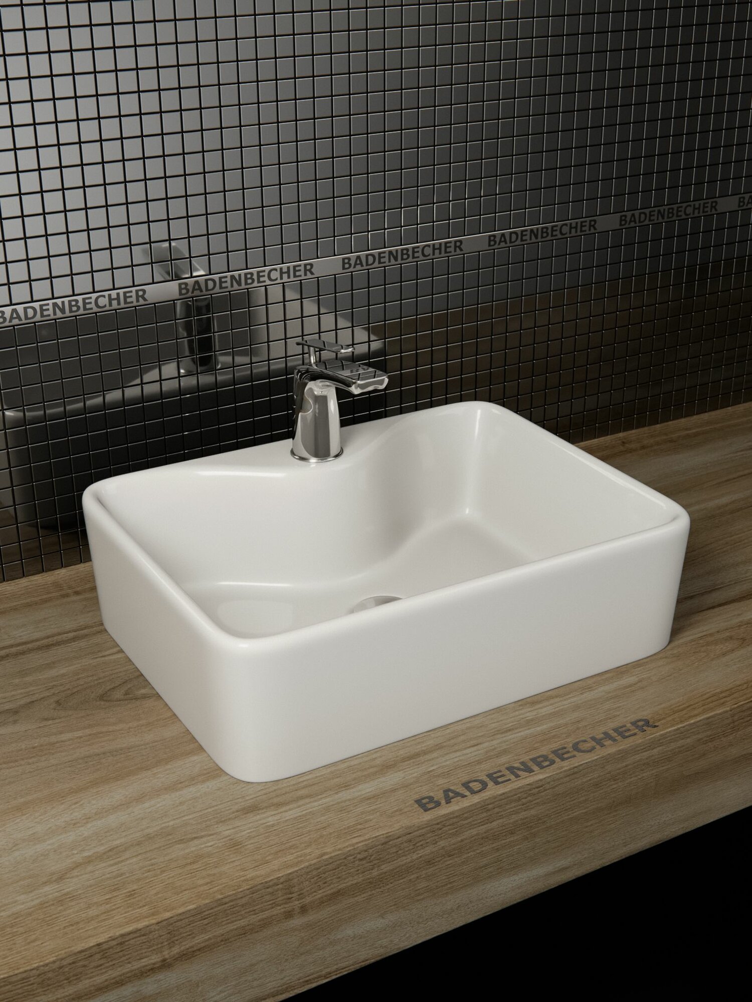 Раковина накладная BADENBECHER 309W на столешницу в ванную