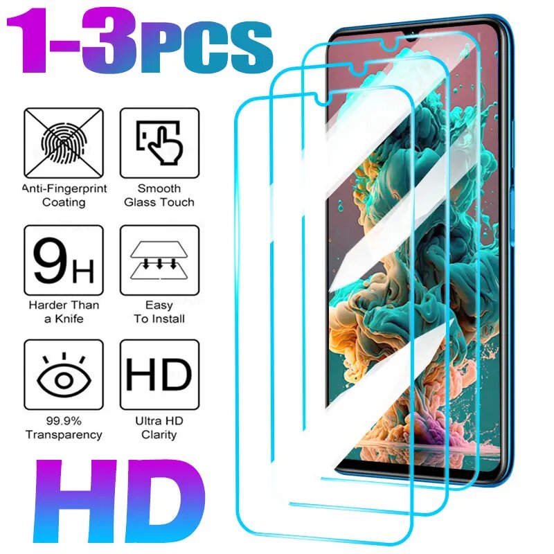 1/2/3PCS Full Cover Tempered Glass For Redmi Note 14 13 12 Pro 5G 13R Glass 9H Screen Protector Film Redmi Note 11 Pro 11T 11S