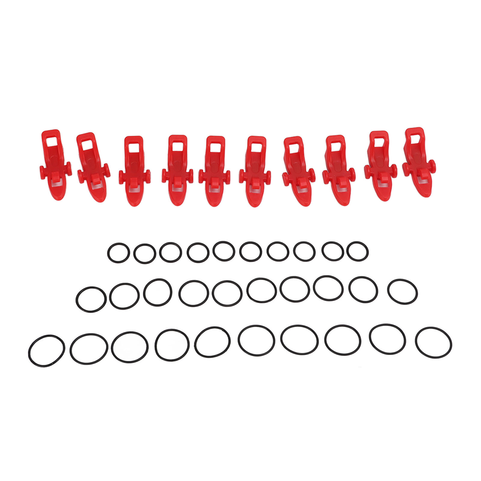 Держатели крючков для удочки с 3 эластичными резиновыми кольцами разного размера для рыболовных прим