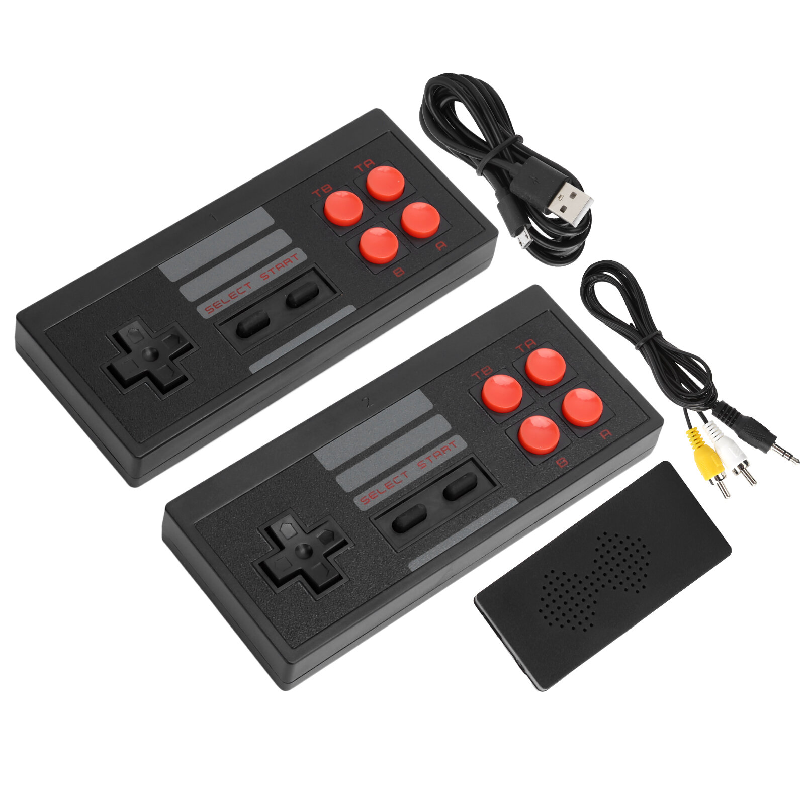 Мини-игровая консоль 2.4 ГГц для ТВ, портативная, с двумя беспроводными джойстиками, классическая, 620 игр Общего типа HD для ТВ, беспроводная игровая консоль для двух игроков