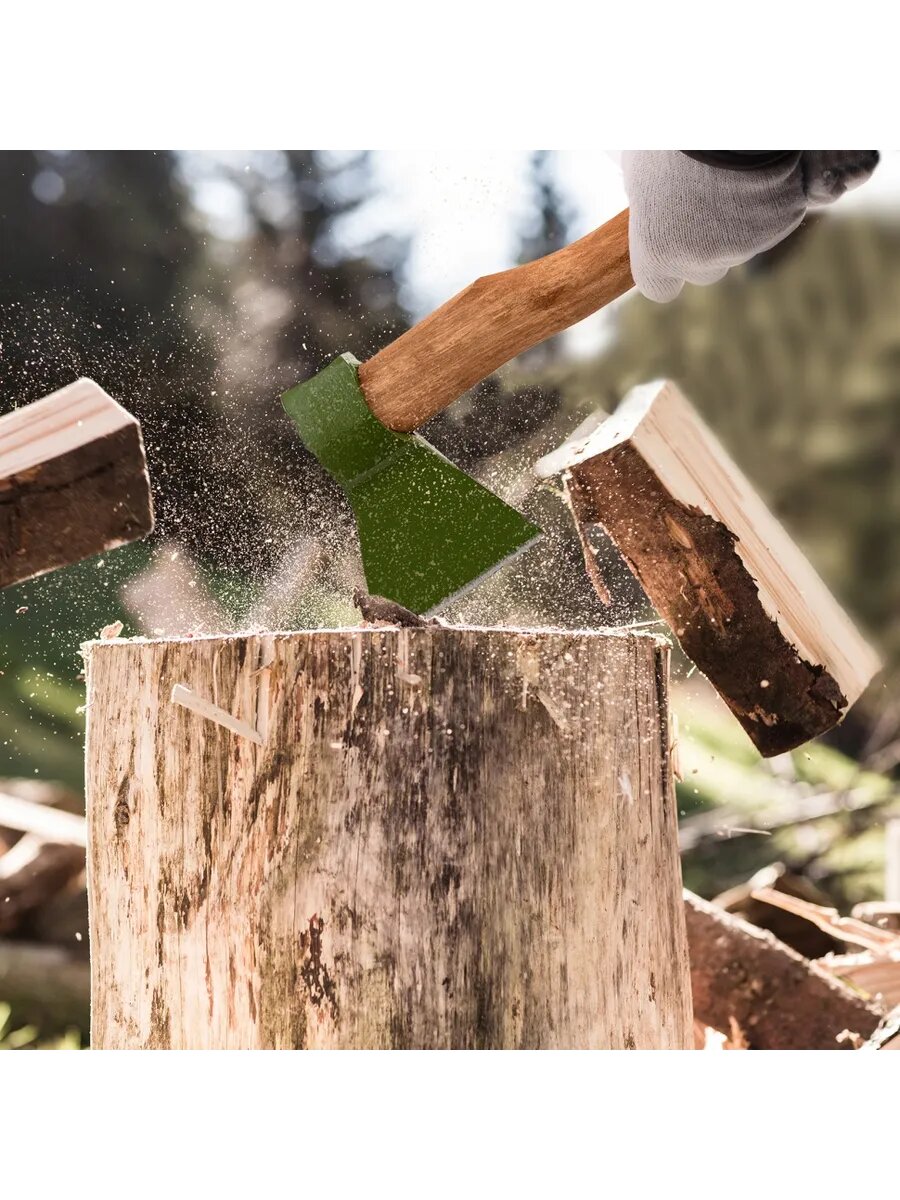 Топор кованный, в сборе, 1200/1550 г, дерев, СИБРТЕХ, 21612