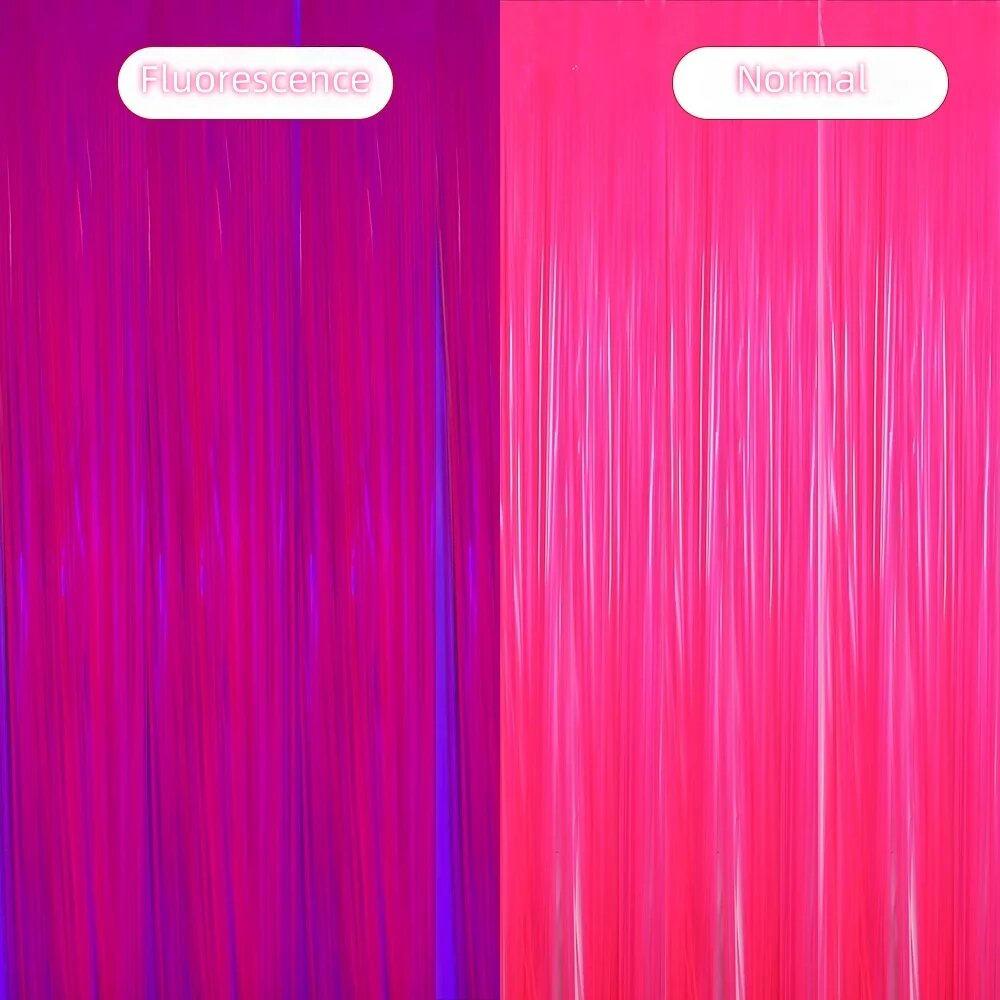 Фольгированные шторы-дождик макарон 1x2 м