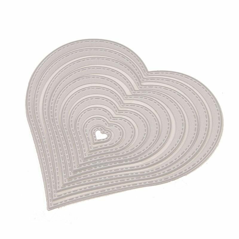 Трафарет для вырубки сердечек, Серебро - M