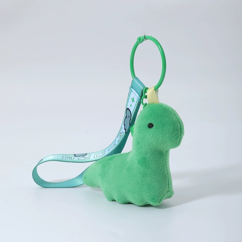 Маленький плюшевый динозаврик, милый брелок, подвеска для рюкзака, модная игрушка, подарок Съешь страх