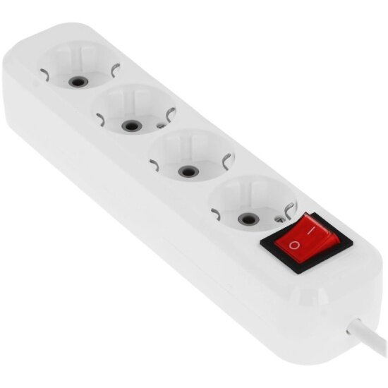 Сетевой удлинитель Defender L340 7м (4 розетки) белый (пакет ПЭ) (99364)