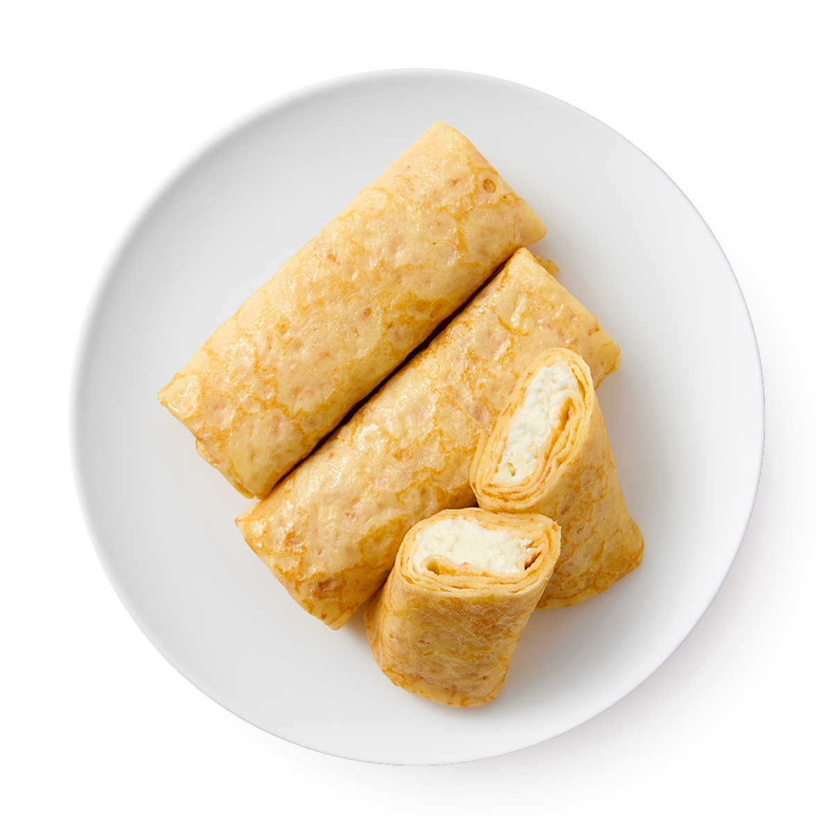 Блины тонкие "Вилочка", с начинкой из свежего творога, 210 г