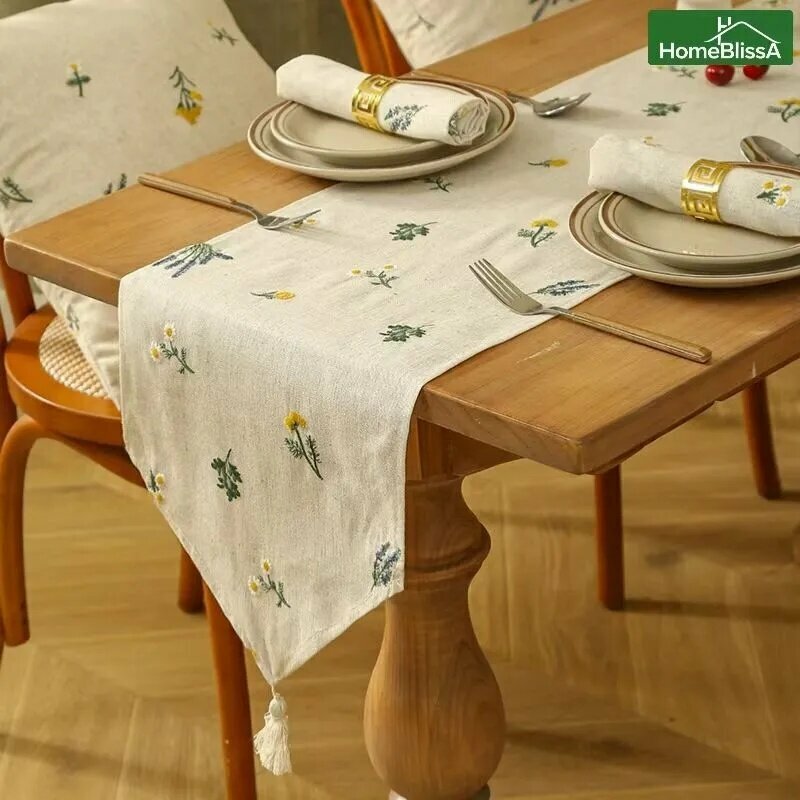 HomeBlissA Дорожка для стола Лён 30x220см