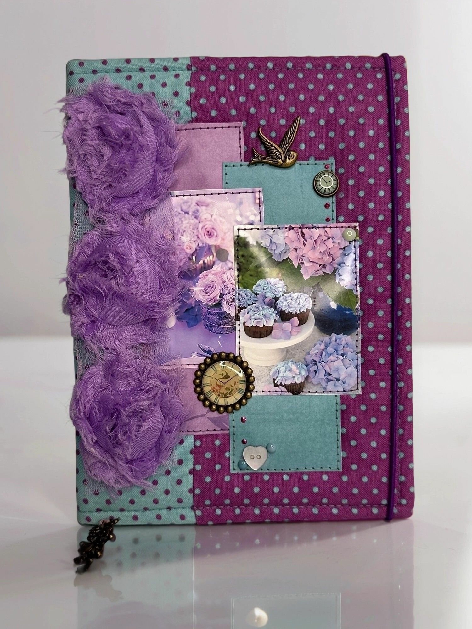 Блокнот "Розы", А5, 92л, с авторским дизайном ручной работы