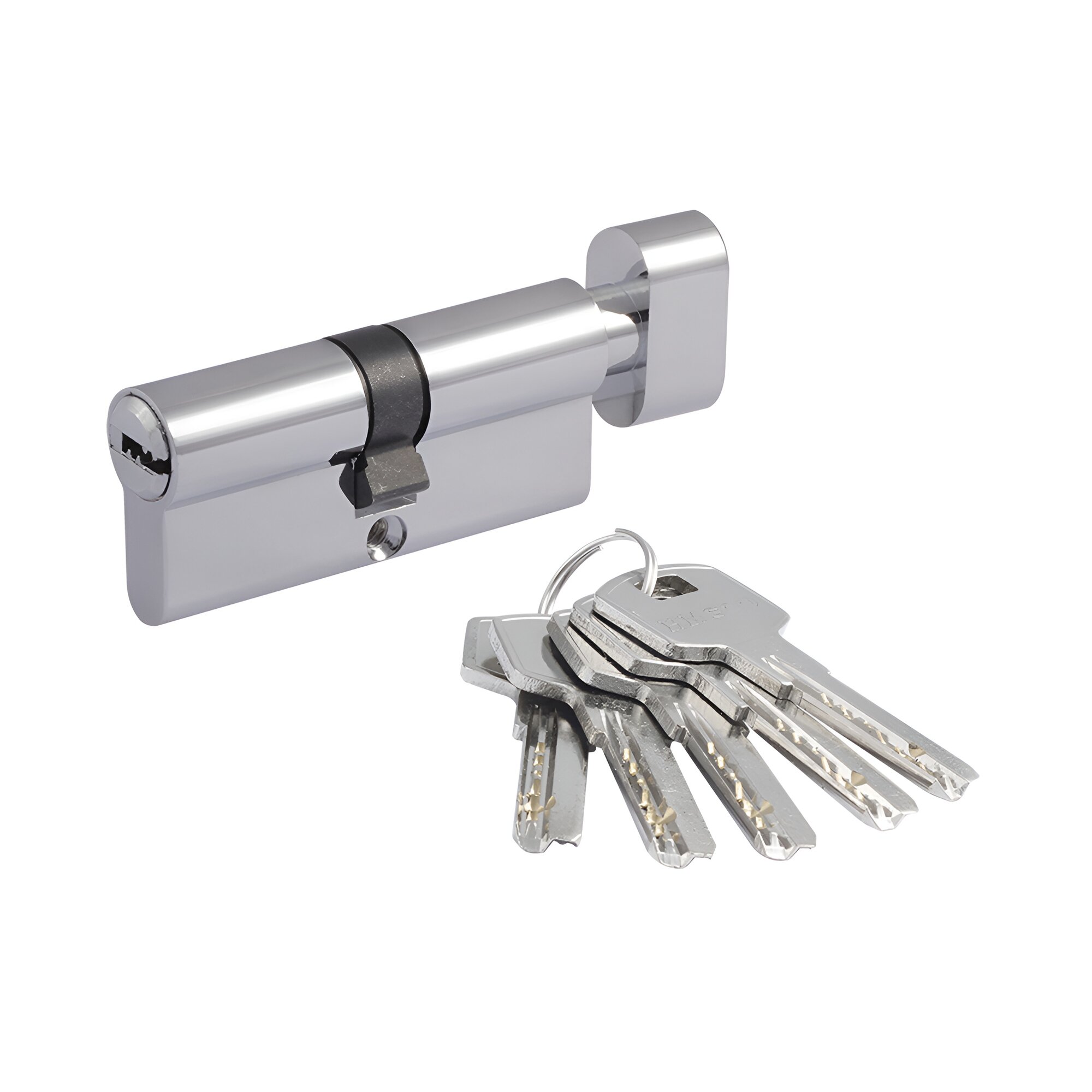 Цилиндровый механизм Нора-М ЕСО-STD Z ЛПВ-70 (35-35), ключ/вертушка, хром