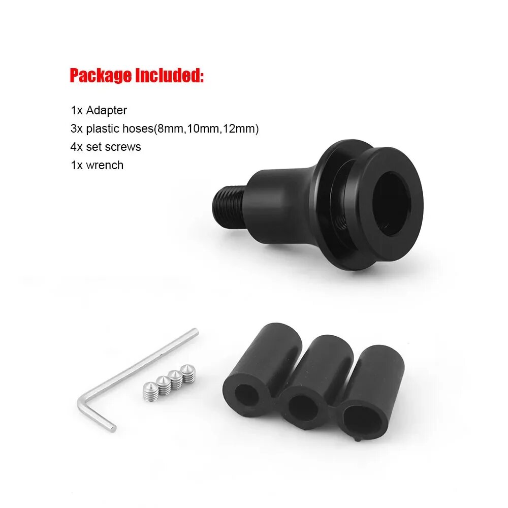 Автомобильный адаптер ручной ручки переключения передач M12x1,25, универсальный алюминиевый черный