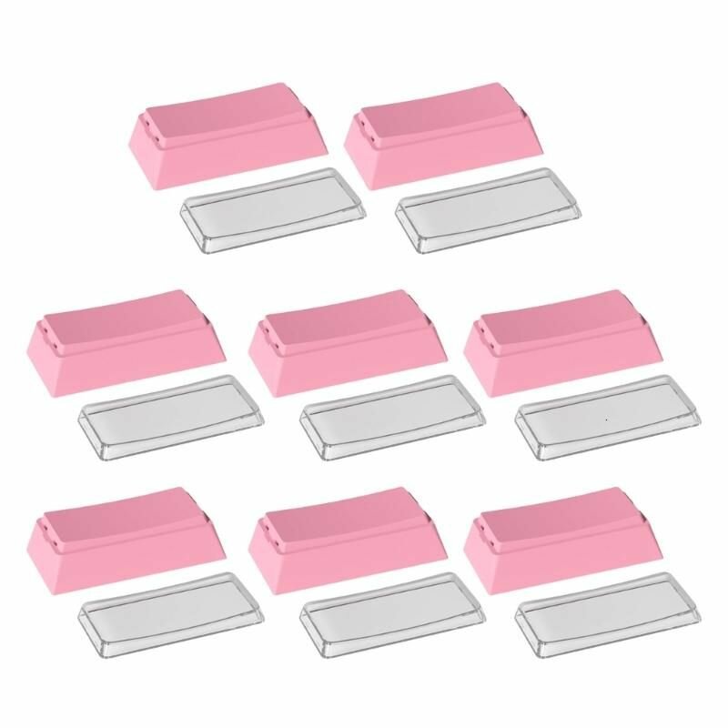 8PCS PBT Кейкапы 2U для Механических Клавиатур, Светло-красный