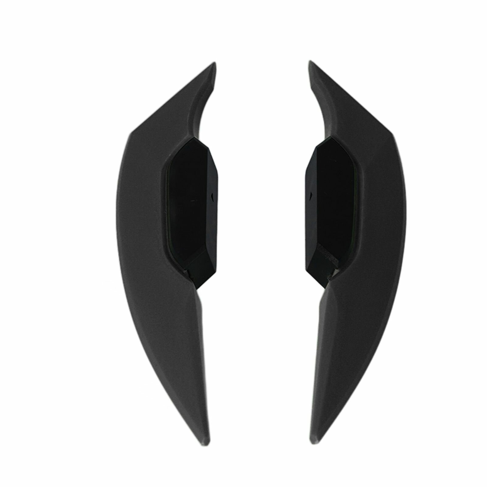 Универсальные спойлеры (аэродинамические крылья) на переднюю часть, пара, черные