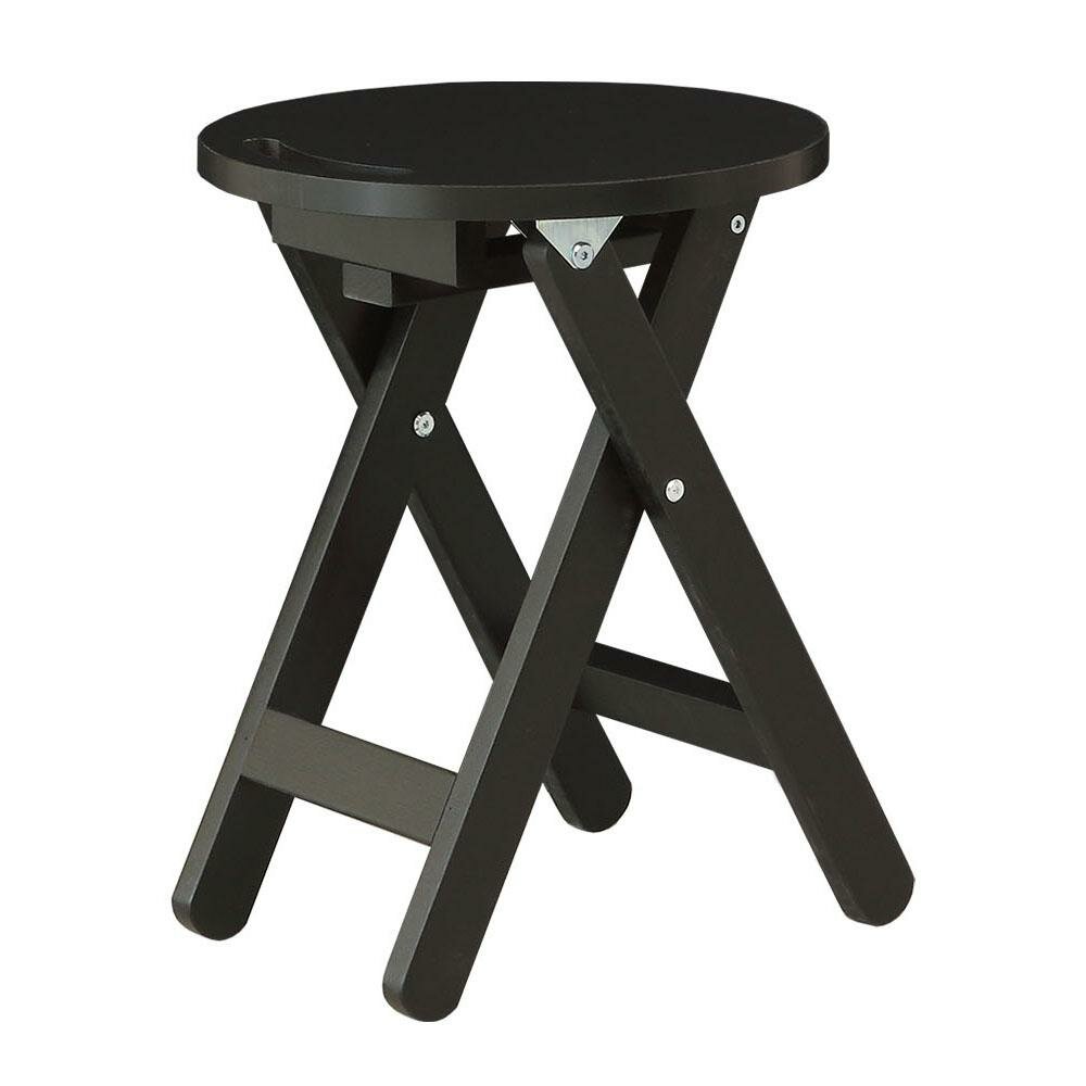 Табурет складной С ручкой массив 350х445х390 венге элегия