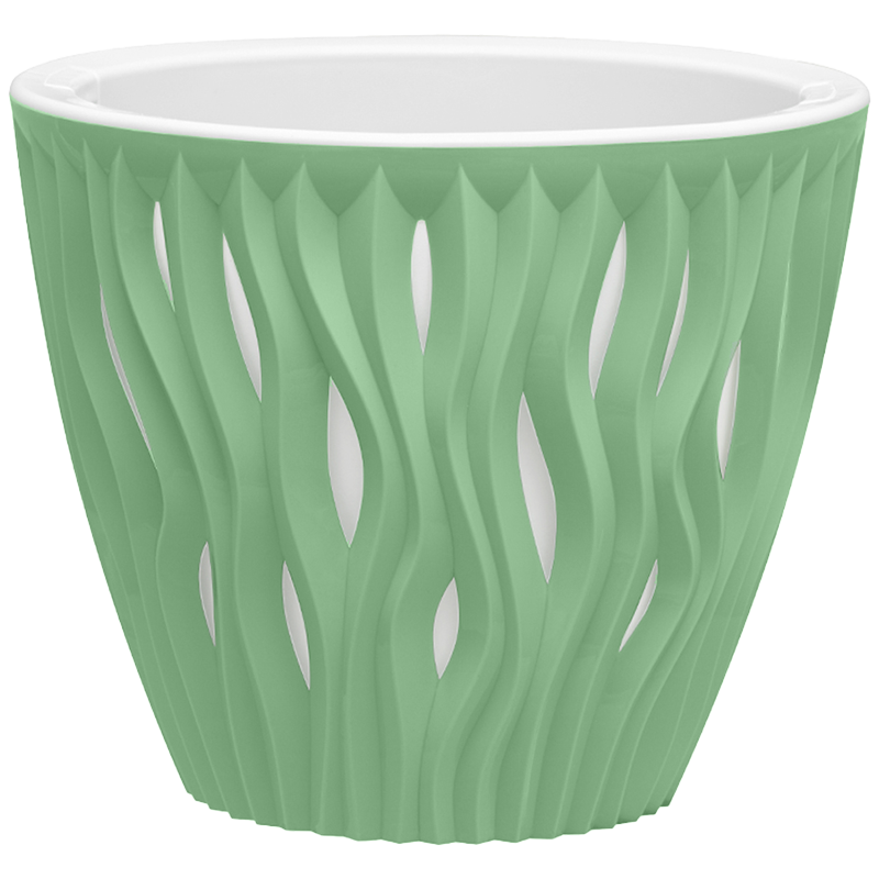 Кашпо вдохновение 4.5Л мята 210*180 ВМС