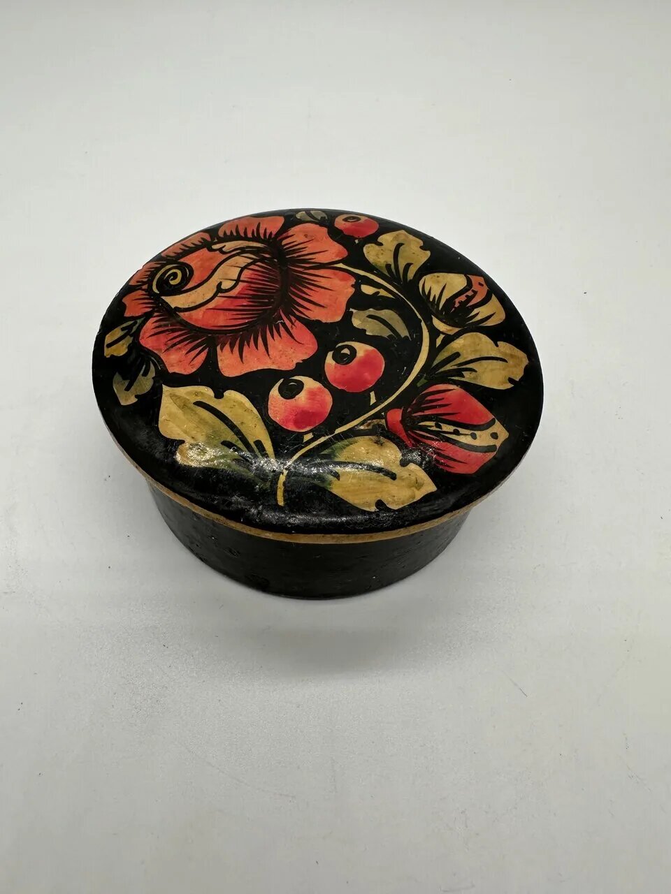 Шкатулка для украшений винтаж ссср 60 годы дерево расписная