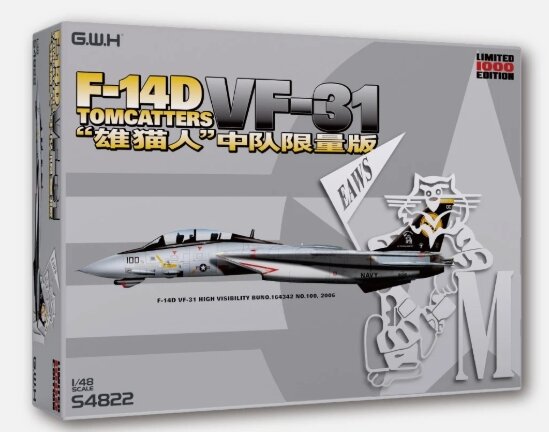 S4822 GWH Самолет F-14D Tomcatters VF-31 (Limited 1000 Edition) 1/48