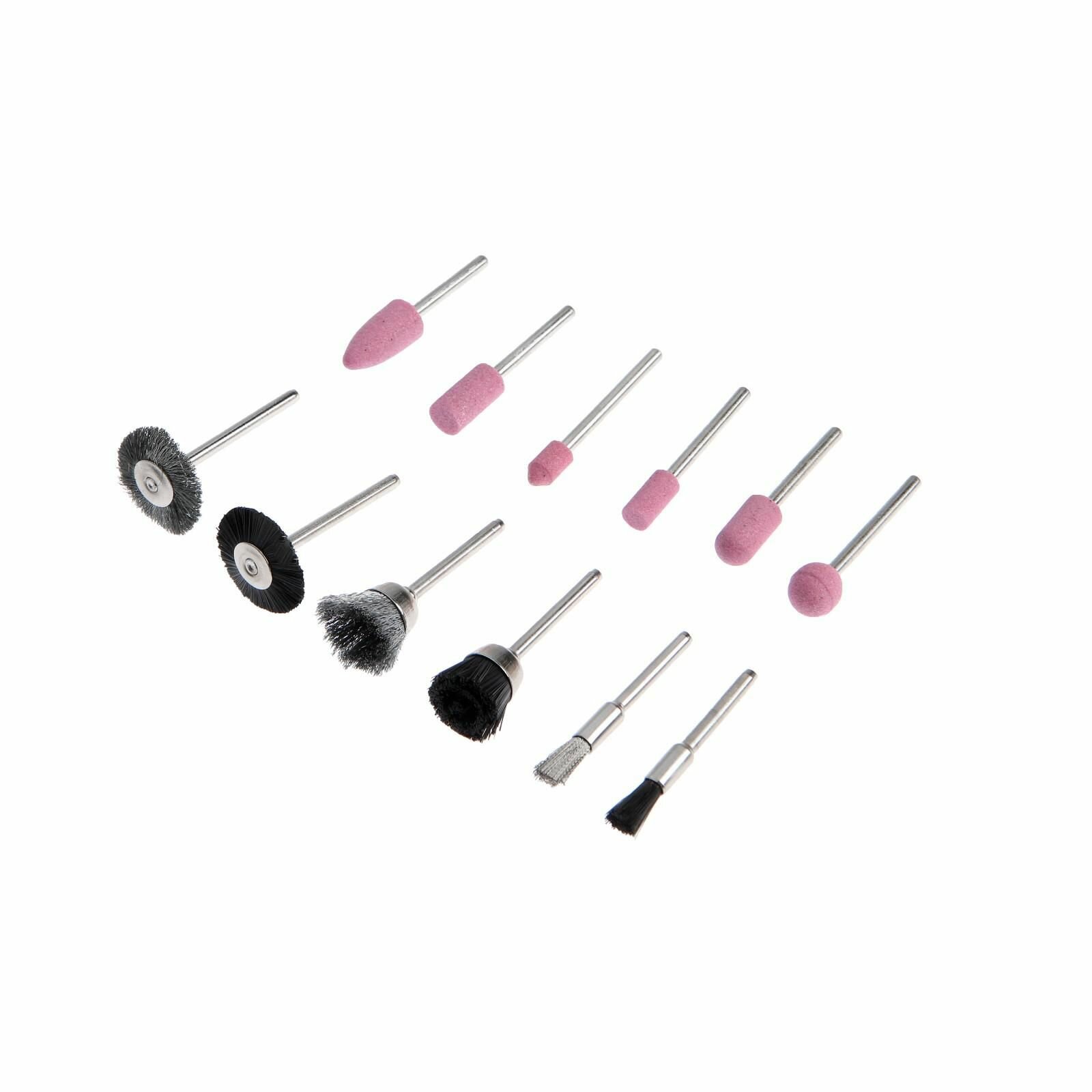 Набор насадок 12 шт. для граверов и бормашин, диаметр хвостовика 3 мм