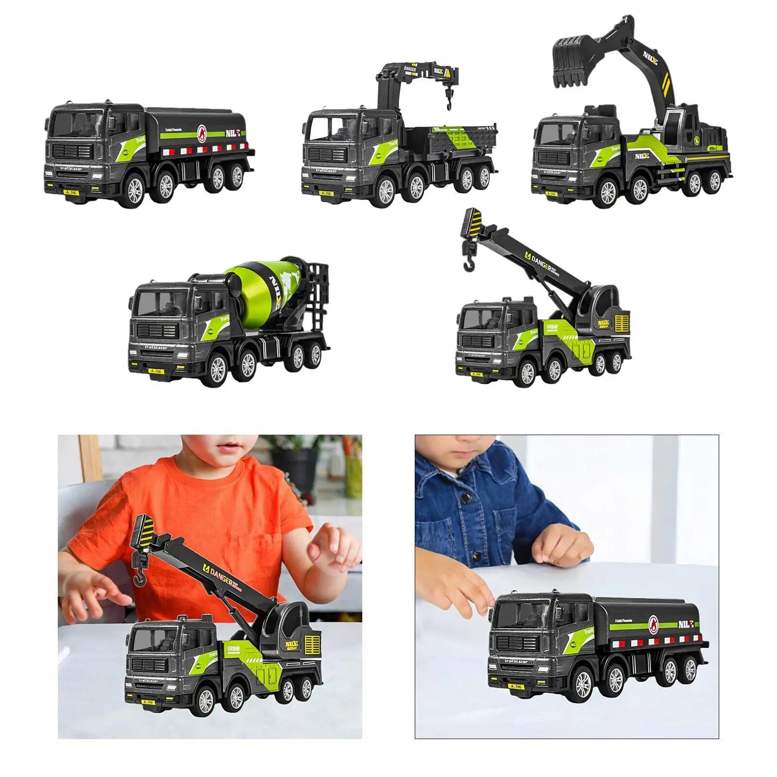 Металлическая модель экскаватора Crane MagiDeal 14+