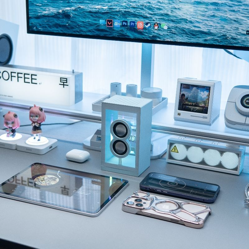 [Новинка 2026 года] Bluetooth аудио для киберспортивных игр, прозрачные динамики для мобильных телефонов и компьютеров