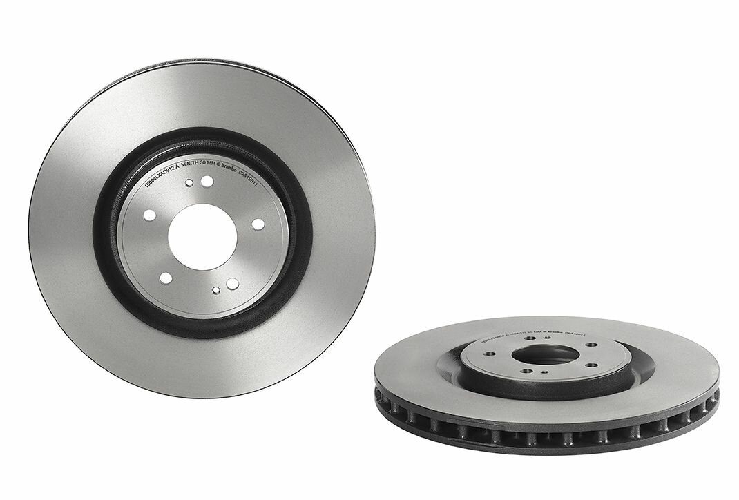 Диск тормозной вентилируемый передний BREMBO (09. A196.11) Prime UV Coated