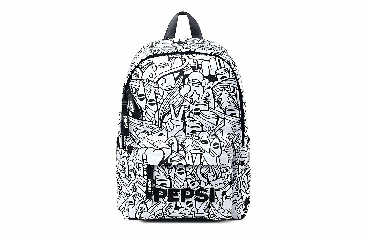 Текстильный рюкзак Unisex Pepsi Regular чёрно-белый, 5620211