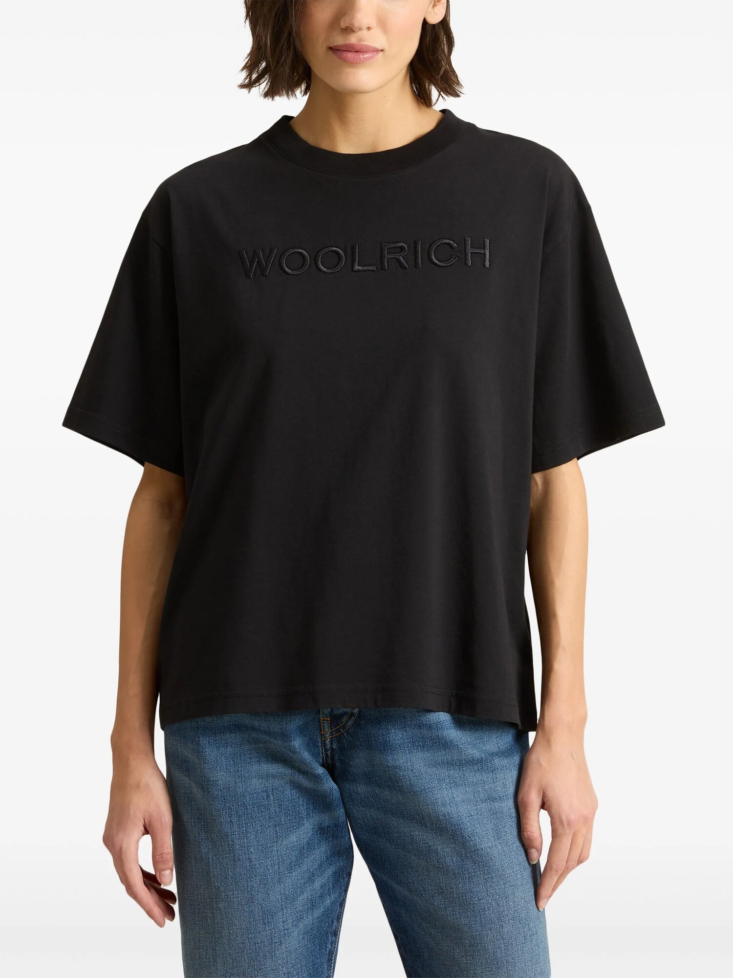 Футболка Woolrich Pima, размер L, черный — фото 1