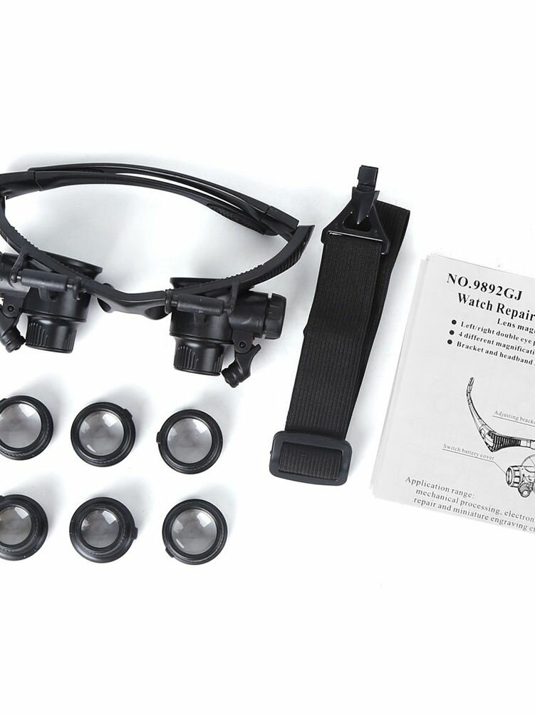 Инструмент для ремонта часов, светодиодная лупа в виде очков, идентификационная маска для глаз