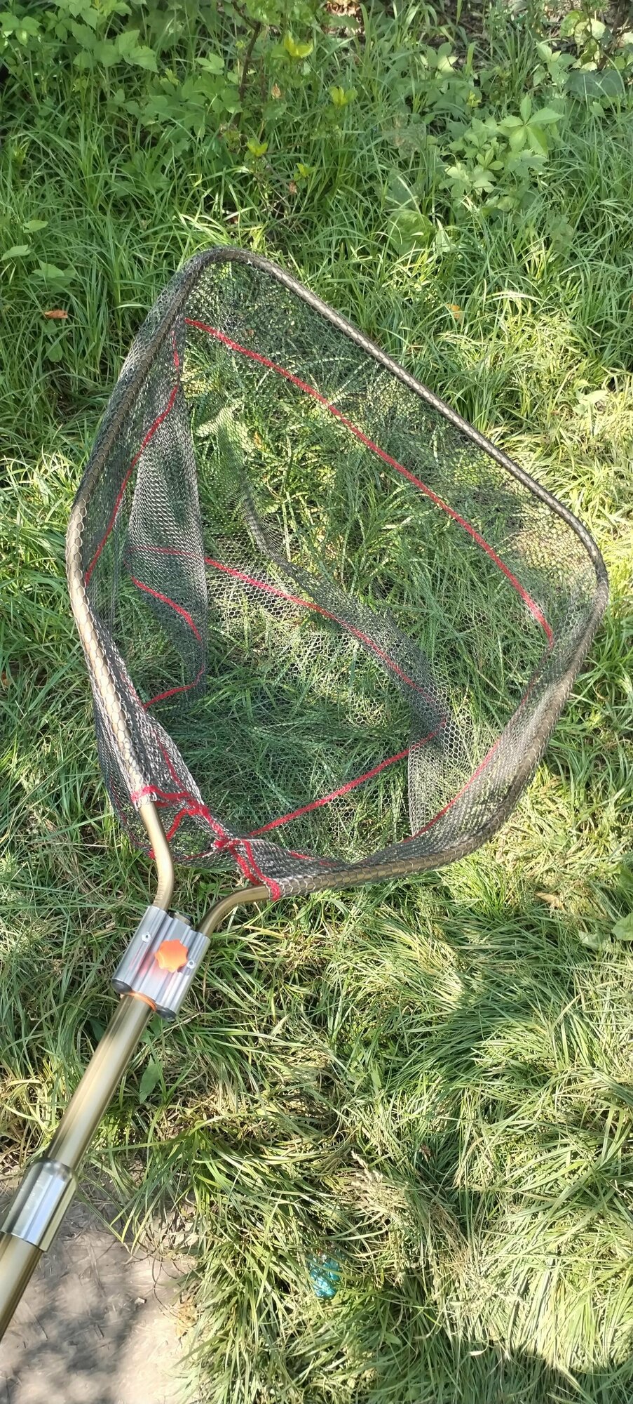 Подсак прорезиненный квадратный 60х65 см мет. ручка 1,9 м.