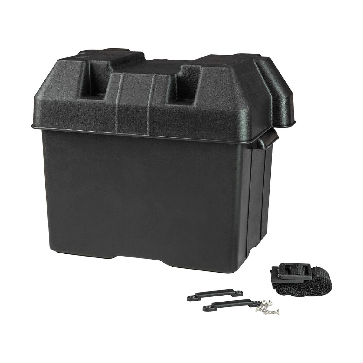 Ящик армированный для аккумулятора 275х185х205 мм (коробка, бокс под АКБ, батарею) для лодки, катера