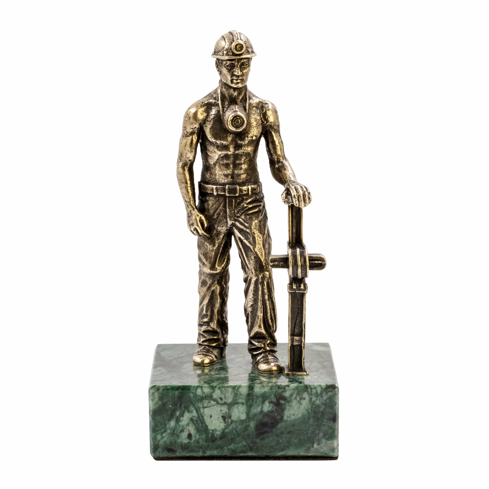 Статуэтка Шахтёр с клиновой стойкой (ВхШхД 11см./6см./5см.)