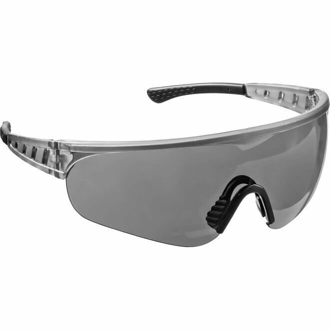 Очки защитные STAYER HERCULES, серые, мягкие двухкомпонентные дужки