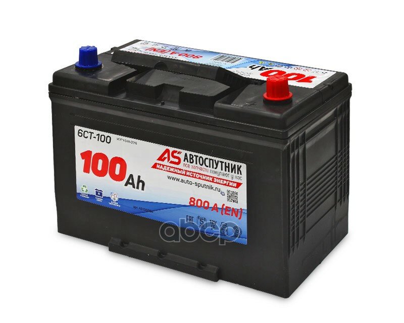 Аккумулятор "PREMIUM" 100а/ч 860а обратный азия 303x175x228 Автоспутник арт. AS100054