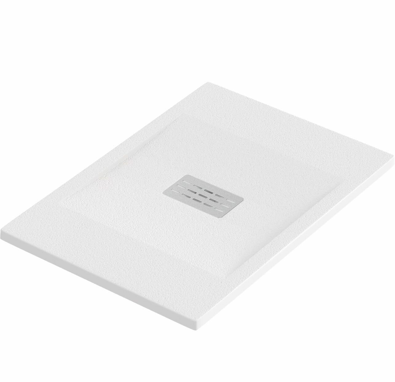 Душевой поддон из искусственного камня Upiter белый 1000x900