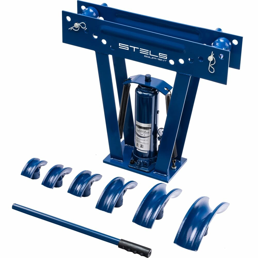 Гидравлический трубогиб 1 2"–2", 12 т, в комплекте с башмаками STELS 18116