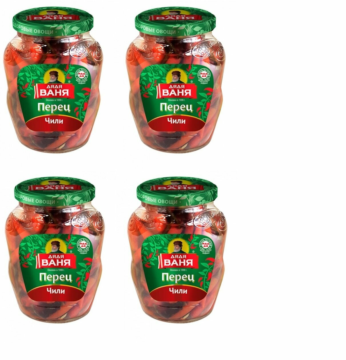 Перец "Дядя Ваня" Чили маринованный 340 г 4 шт
