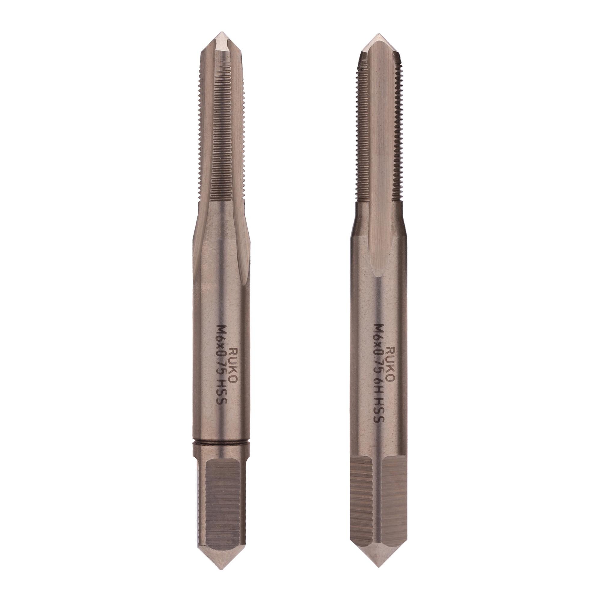 Набор метчиков 2шт Ruko HSS-G DIN2181 6h метрическая резьба М6х0,75 235060