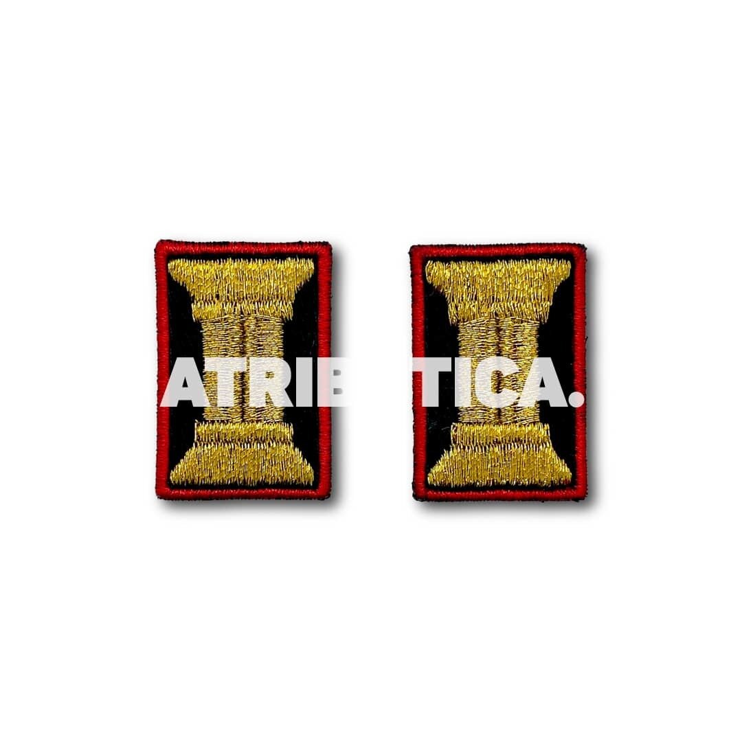 Эмблемы ( Нашивка Знак ) Петличные ( Петлицы ) Для Офицеров На Офисную Форму Черные / Металлизированная Нить (Черный / Пришивной)