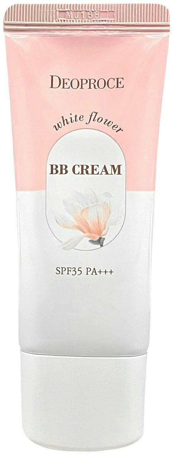 Deoproce Крем ББ для лица White flower BB cream SPF35 Pa+++, С цветочным комплексом, 21 тон, 30 г/