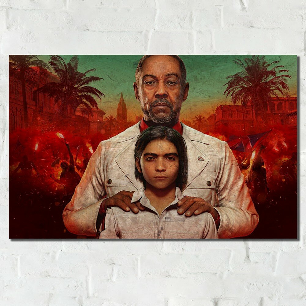 Картина интерьерная на рельефной доске ОСП Игры Far Cry 6 - 14324