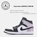 Кроссовки Jordan Air Jordan 1 Mid, размер 8.5, белый, черный