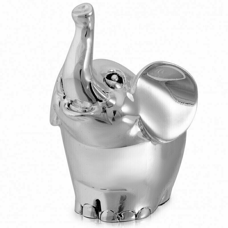 Статуэтка "Маленький слон" / с серебрением / 5 см / Италия DSA Silver / 7005