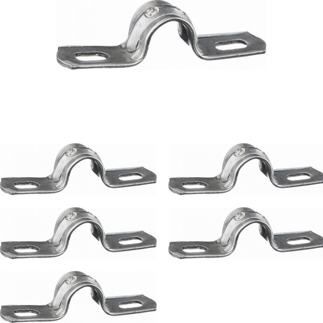 Скоба металлическая двухлапковая D8 (комплект из 5 шт.)