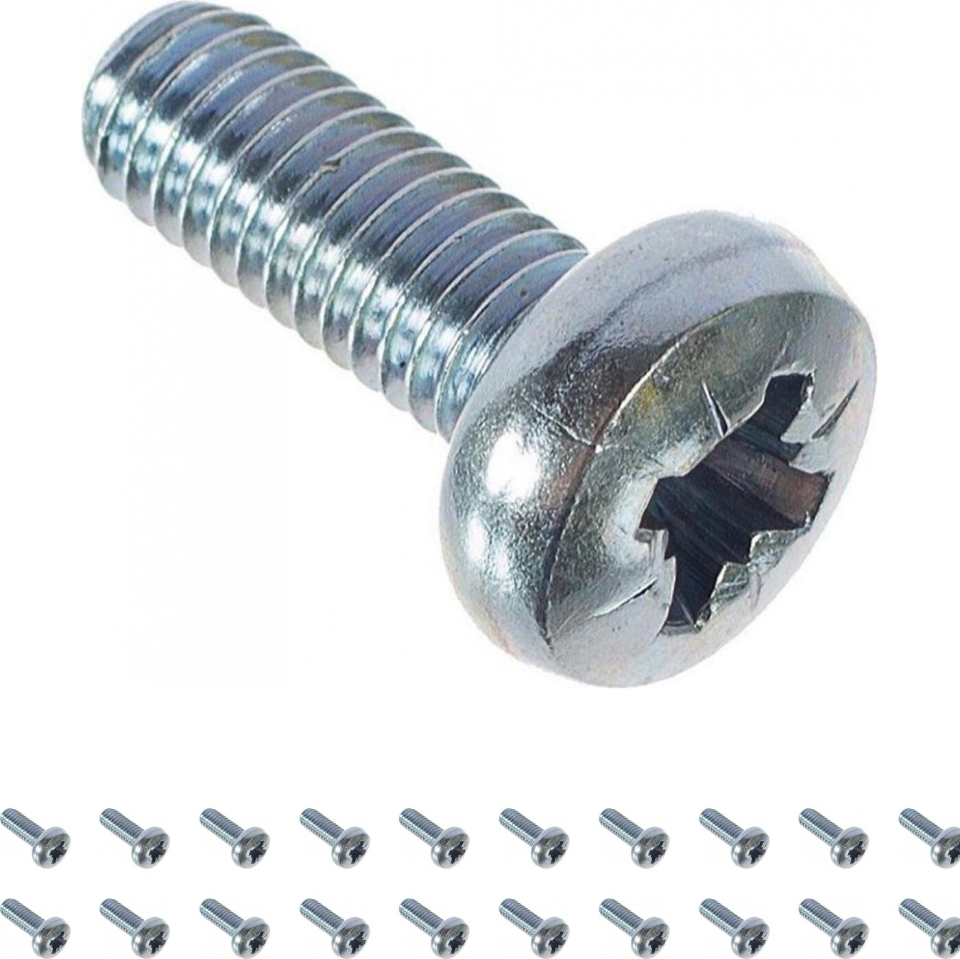 Винт Tech-Krep DIN 7985 со сферической головкой оцинкованный М4х20 (20 шт.) (комплект из 50 уп.)